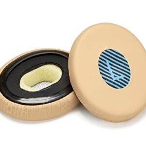 Premium Replacement SoundLink On-Ear Beige Ear Pads Cushions Compatible with Bose SoundLink On-Ear Wireless BH1 Headphones Bose On-Ear 2 (OE2) and Bose SoundTrue On-Ear Headphones. Great Comfort