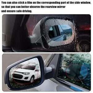 2PCS Car Rearview Mirror Film, Waterproof Rainproof Transparent Protective Sticker, HD Protective, Universal Car Windows, Rearview Mirrors, Trucks, SUVs, Safe Driving Sticker