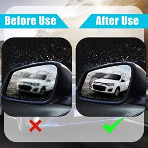 2PCS Car Rearview Mirror Film, Waterproof Rainproof Transparent Protective Sticker, HD Protective, Universal Car Windows, Rearview Mirrors, Trucks, SUVs, Safe Driving Sticker