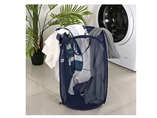 Laundry Pop-up Hamper Dirty Clothes Basket With Carry Handles Durable Fabric Collapsible Design for Clothes 2 Pack