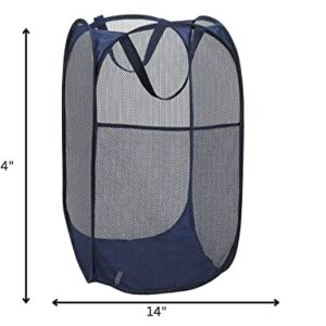 Laundry Pop-up Hamper Dirty Clothes Basket With Carry Handles Durable Fabric Collapsible Design for Clothes 2 Pack