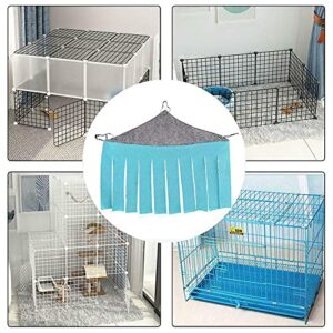 CHDHALTD Guinea Pig Hideout Hanging Hamster House, Soft Rabbit Hiding Tent Hideaway Hedgehog for Small Pets Cage Hammock Rat Nest(Blue)