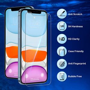 Degeyoyo Tempered Glass Screen Protector Compatible with iPhone 12/12 Pro 6.1 Inch, iPhone 12/12 Pro Screen Protector with Alignment Tool, Ultra HD, Case Friendly, Easy Install [3 Pack]