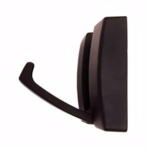 2 pcs Folding Wall Hooks Towel Hanger Coat Clothing Holder for Bathroom Bedroom (Black&Gold)