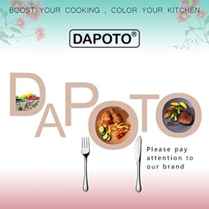 DAPOTO Food Storage Containers Set - 3 Pcs Container with Airtight Lids,Dishwasher Safe and Freezer Friendly,2.9,2.2,1.4 QT