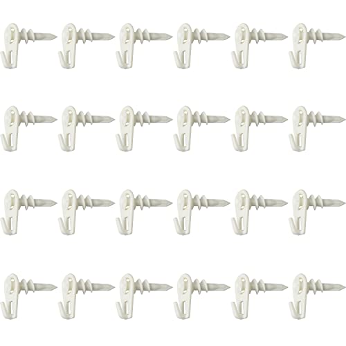 DGBRSM 16pcs White Plastic Closet Shelf Clamp Wire Wall Shelf Clips for Cabinets, Closets, Wall Shelves, Wall Hanging