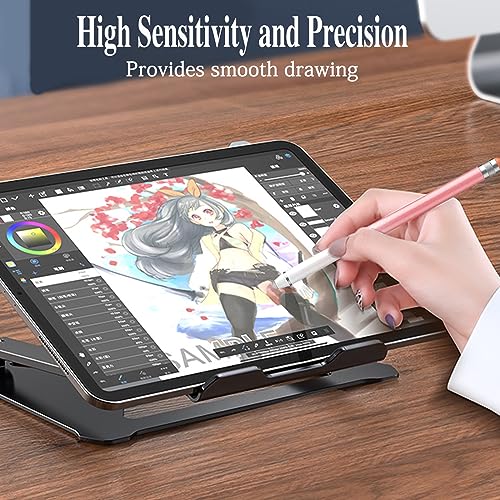 Stylus Pens for Touch Screens with 8 Extra Tips High Sensitivity & Precision Tablet Pen(4pcs),2 in 1 Stylus for iPad Compatible with All Devices