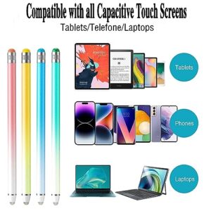 Stylus Pens for Touch Screens with 8 Extra Tips High Sensitivity & Precision Tablet Pen(4pcs),2 in 1 Stylus for iPad Compatible with All Devices