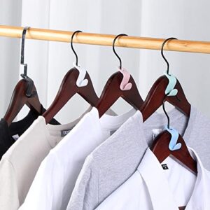 300 Pcs Clothes Hanger Connector Hooks Hanger Extender Clips Heavy Duty Cascading Hangers Plastic Hanger Hooks Space Saver for Closet Space Saving Connection Hooks Coat Outfit Organizer (Fresh Colors)