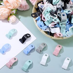 300 Pcs Clothes Hanger Connector Hooks Hanger Extender Clips Heavy Duty Cascading Hangers Plastic Hanger Hooks Space Saver for Closet Space Saving Connection Hooks Coat Outfit Organizer (Fresh Colors)