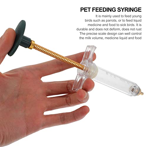 POPETPOP Baby Bird Feeding Syringe - Feeding Tubes for Baby Birds Pet Feeding Syringe Hand Feeding Syringe Birds Liquids Feeder Bird Syringe Feeder Feeding Tool for Parrot Sick Bird