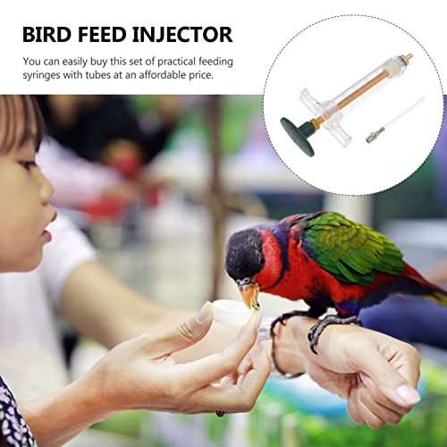 POPETPOP Baby Bird Feeding Syringe - Feeding Tubes for Baby Birds Pet Feeding Syringe Hand Feeding Syringe Birds Liquids Feeder Bird Syringe Feeder Feeding Tool for Parrot Sick Bird