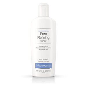 neutrogena pore refining toner, alpha and beta hydroxy formula, 8.5 ounce (pack of 3)