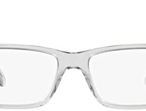 Prada Heritage PR 16MV U431O1 Grey Crystal Plastic Rectangle Eyeglasses 53mm