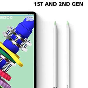 AmberVec 60 Pack Tip Cover for Apple Pencil 2nd Generation and 1st Generation, Comaptible with Apple Pencil Nib, Anti-Slip Slicone Tips Cover, Light Resistance, Multicolor