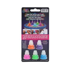 BEST PARTY EVER! Cake Brites Flashing Candle Holders, Color-Changing Birthday Cake Lights for Candles, Turn Any Cake into a Dazzling Light Show, 2-Pack (10 Cake Brites Total)