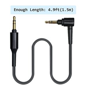 MQDITH WH-1000XM4 Replacement Headphone Cable Compatible with Sony WH-1000xm5 WH-1000xm4 WH-1000xm3 MDR-1A,Cord Compatible with Sony MDR-XB950BT MDR-XB950N1 MDR-ZX770BN WH-xb910n WH-CH700N Headphone