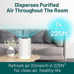 Jafanda Air Purifiers for Home bedroom,One Air Purifier and One Replacement Filter,H13 True HEPA Coverage 450 sqft,23 dB Air cleaner with Brushless Motor