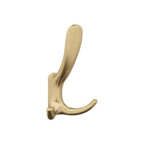 Amerock HBX37013CZ | Finesse Triple Prong Decorative Wall Hook | Champagne Bronze Hook for Coats, Hats, Backpacks, Bags | Hooks for Bathroom, Bedroom, Closet, Entryway, Laundry Room, Office