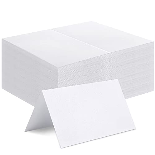 PECULA 120 Pcs Place Cards Blank Fillable Banquet Seat Card, 2x3.5in Place Cards for Table Setting, Escort Cards, Name Cards, Wedding Place Cards for Wedding, Table, Dinner Parties