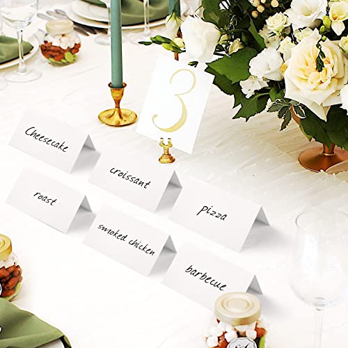 PECULA 120 Pcs Place Cards Blank Fillable Banquet Seat Card, 2x3.5in Place Cards for Table Setting, Escort Cards, Name Cards, Wedding Place Cards for Wedding, Table, Dinner Parties