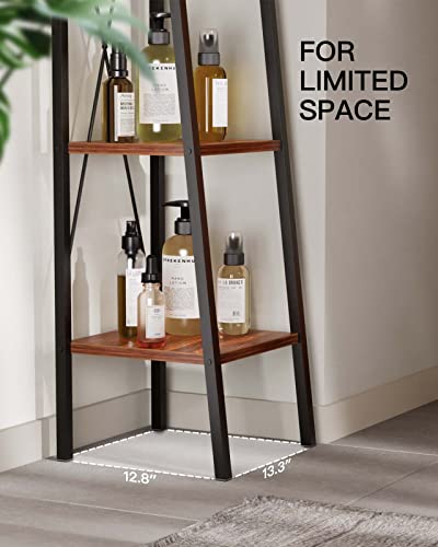 Pipishell 5 Tier Corner Shelf and 4 Tier Ladder Shelf