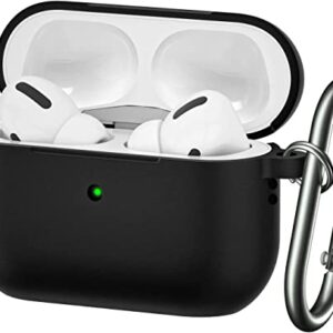 for Airpods Pro 2nd Generation Case Cover 2022, Soft Silicone Skin Cover Shock-Absorbing Protective Case with Keychain for New Apple Airpods Pro Case [Front LED Visible]