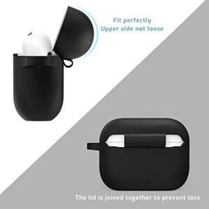 for Airpods Pro 2nd Generation Case Cover 2022, Soft Silicone Skin Cover Shock-Absorbing Protective Case with Keychain for New Apple Airpods Pro Case [Front LED Visible]