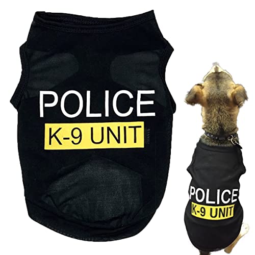 Dog Costumes K9 Cat Apparel Shirts for Cosplay，Breathable Pet T-Shirts，Summer Clothes Vest for Dogs Puppy Boy Girl (X-Large)