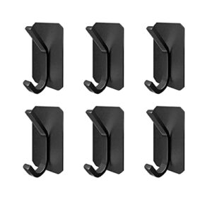 vaehold self adhesive hooks heavy duty, waterproof wall hook, nails free shower sticky wall hooks for towel robe hat key utensils kitchen bathroom - 6 packs