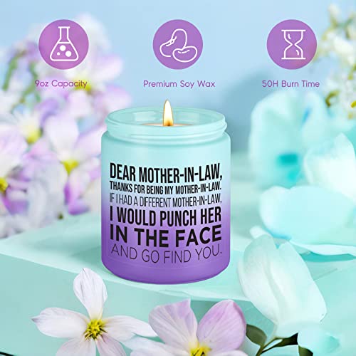 GSPY Gifts for Mother in Law, Mother in Law Candle, Mother in Law Gifts, Mother in Law Gifts from Daughter in Law, Mother in Law Birthday Gifts, Mother in Law Wedding Gift from Bride - Candles