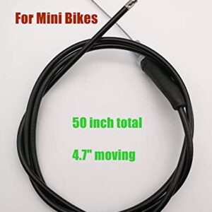 YAMAKATO 50 Inch Mini Bike Throttle Cable for Predator 212 CT200U Baja MB165 196cc MB200 200 cc Heat Warrior MOTOVOX MBX10 MBX11 GX160 GX200 Pit Dirt Bike Parts