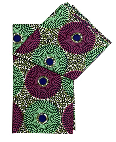 African Wax Prints Fabric New Ankara Bazin 6 Yards African Cloth for Party Dress (P067)