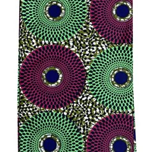 African Wax Prints Fabric New Ankara Bazin 6 Yards African Cloth for Party Dress (P067)