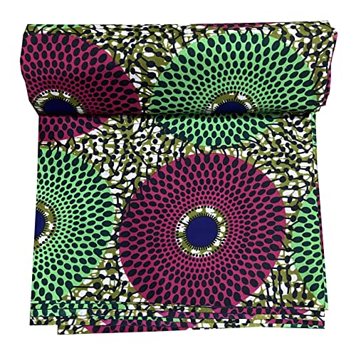 African Wax Prints Fabric New Ankara Bazin 6 Yards African Cloth for Party Dress (P067)