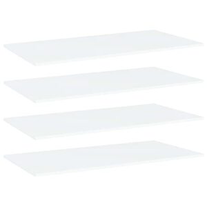 wifese floating shelves 4 pcs 31.5"x7.9" simplistic bookshelf board living room wall shelves bedroom wall storage floating bathroom shelving white quality engineered wood