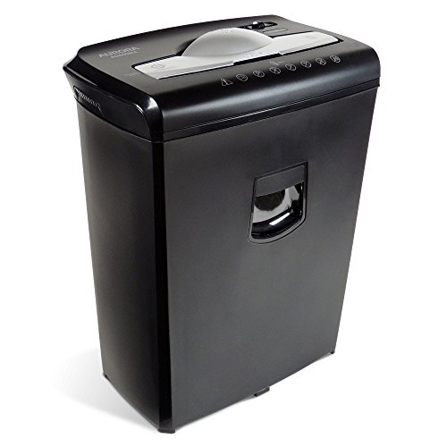 Aurora High-Security 6-Sheet Micro-Cut Paper Credit Card Shredder