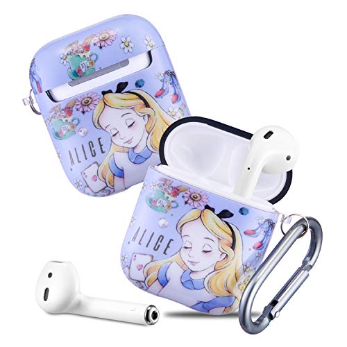 Besoar for AirPods 2/1 Case Cartoon Cute Kawaii Cases for Apple AirPod Air Pods Design Character Anime Fashion IMD Cover Cool Unique Funny Fun Soft Coves for Girls Girly Boys for AirPod 1&2(Alisi)