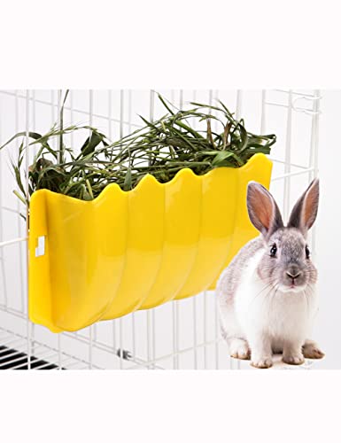 4Pcs Bunny Hay Feeder Guinea Pig Hay Holder Less Wasted Hay Rack Manger Rabbit Food Dispenser for Small Pets Guinea Pig Rabbit Chinchilla