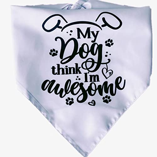 Ming Heng Funny Cute White Pet Dog Bandana Scarf,Dog Wedding Bandana,Pet Scarf Accessories for Dog Lovers Owner Gift