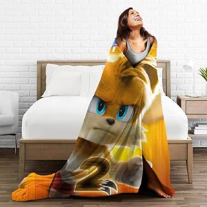 Annkoifu 40"X50" 3D Printing Throw Blanket Cartoon Personalized Print Blanket Cozy Soft Blanket Provide Warm