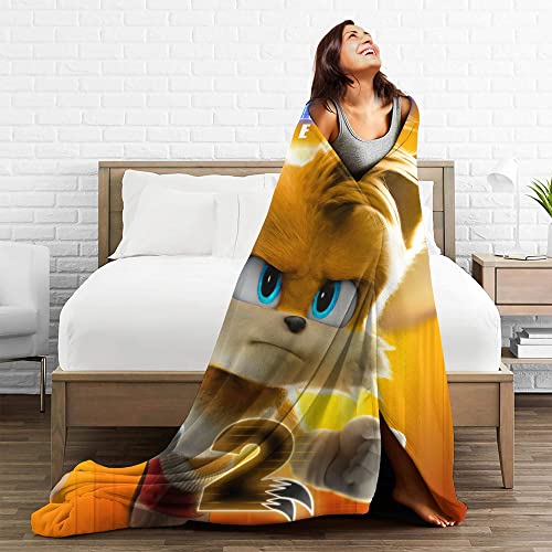 Annkoifu 40"X50" 3D Printing Throw Blanket Cartoon Personalized Print Blanket Cozy Soft Blanket Provide Warm