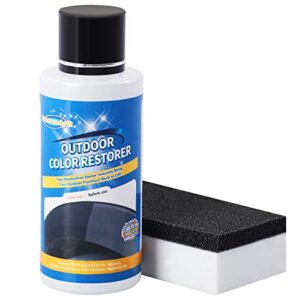 renovadolt plastic outdoor color restorer for cars 50ml, ceramic coating trim restores faded sun-damaged and oxidized possessions plastic, rubber, vinyl, metal painted surfaces