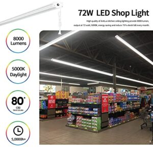 ANTLUX 110W LED Linear Strip Lights 8FT LED Shop Lights, Workshop Warehouse Ceiling Lighting Fixtures, 8’ Fluorescent Tube Replacement, 8 Pack