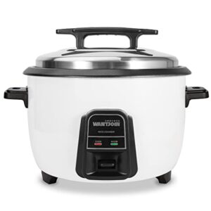 wantjoin rice cooker stainless rice cooker & warmer commercial rice cooker for party and family(10l capacity for 4.2l rice,42cups)