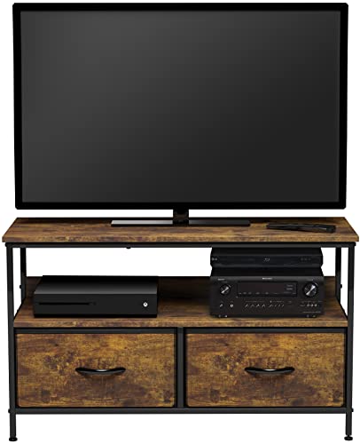 Sorbus TV Stand Dresser with 2 Drawers - Television Riser Chest with Storage - Bedroom, Living Room, Closet, & Dorm Furniture