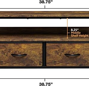 Sorbus TV Stand Dresser with 2 Drawers - Television Riser Chest with Storage - Bedroom, Living Room, Closet, & Dorm Furniture