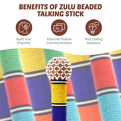 Zulu Beaded Talking Stick: Powerful Communication Tool for Balanced Dialogue, Storytelling and Peacebuilding