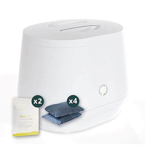 Lomi Bundle | World's First Smart Waste Electric Kitchen Composter + 90 Cycles of Lomipods | Turn Waste into Natural Fertilizer with a Single Button with Lomi, Smart Waste Electric Kitchen Composter