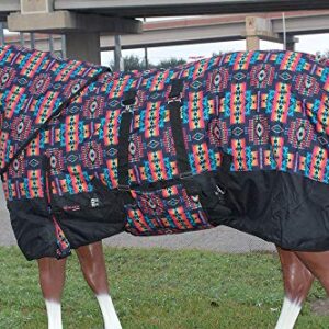 HILASON 1200D Ripstop Waterproof Turnout Winter Horse Blanket Neck Cover - 72 Inches | Horse Blanket | Horse Blankets for Winter Waterproof | Horse Turnout Blanket | Horse Turnout